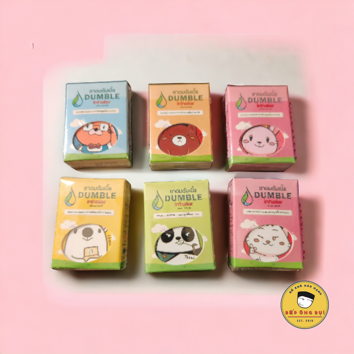 Ông Hít Thái Lan double holes inhaler - cute Energy Inhaler | Bếp Ông Bụi